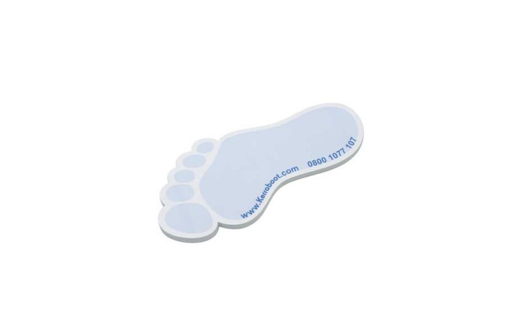Promotional Sticky-Smart Notes - Foot Shape, Personalised by MoJo ...